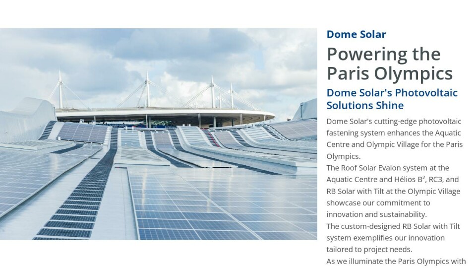 Dome Solar - Olympic Village - DONE - KIP West Newsletter - Q1 2024