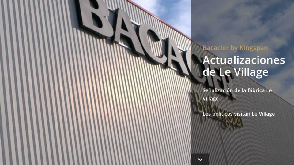 Bacacier by Kingspan - Actualizaciones de Le Village - Boletín KIP West ...