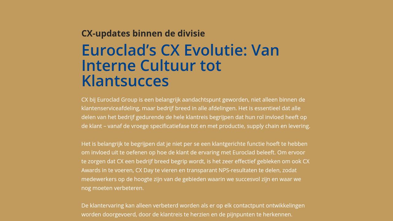 Euroclad CX - KIP EAA Nieuwsbrief- Q1 2025 - NL