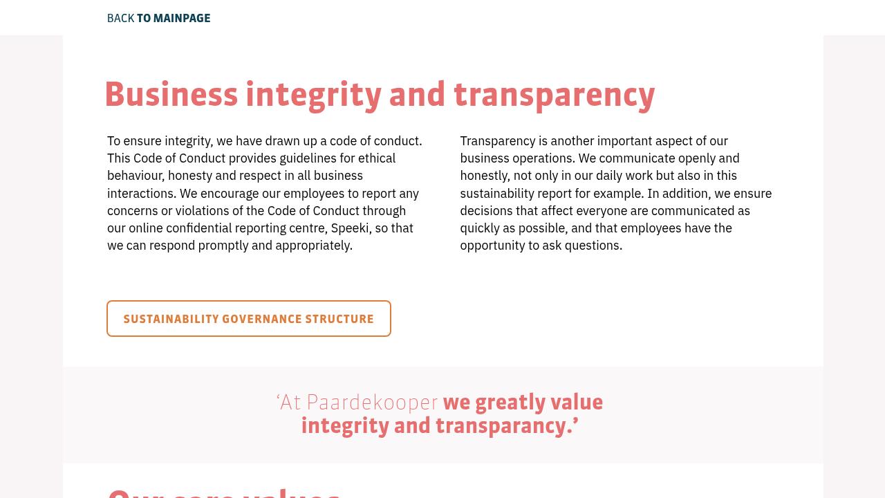Business integrity and transparency - RDP Sustainability Report 2024