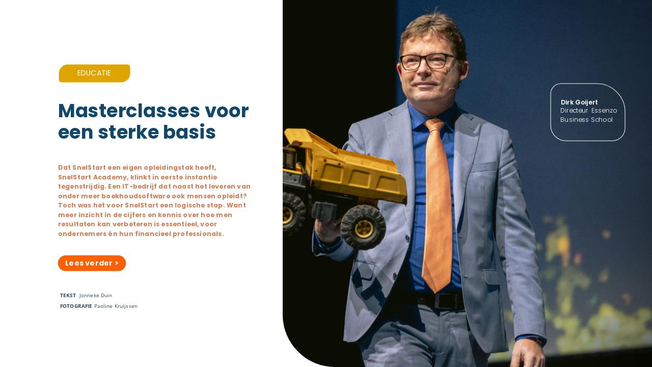 Masterclasses voor een sterke basis - Aangenaam Magazine - 2024 - Editie 7