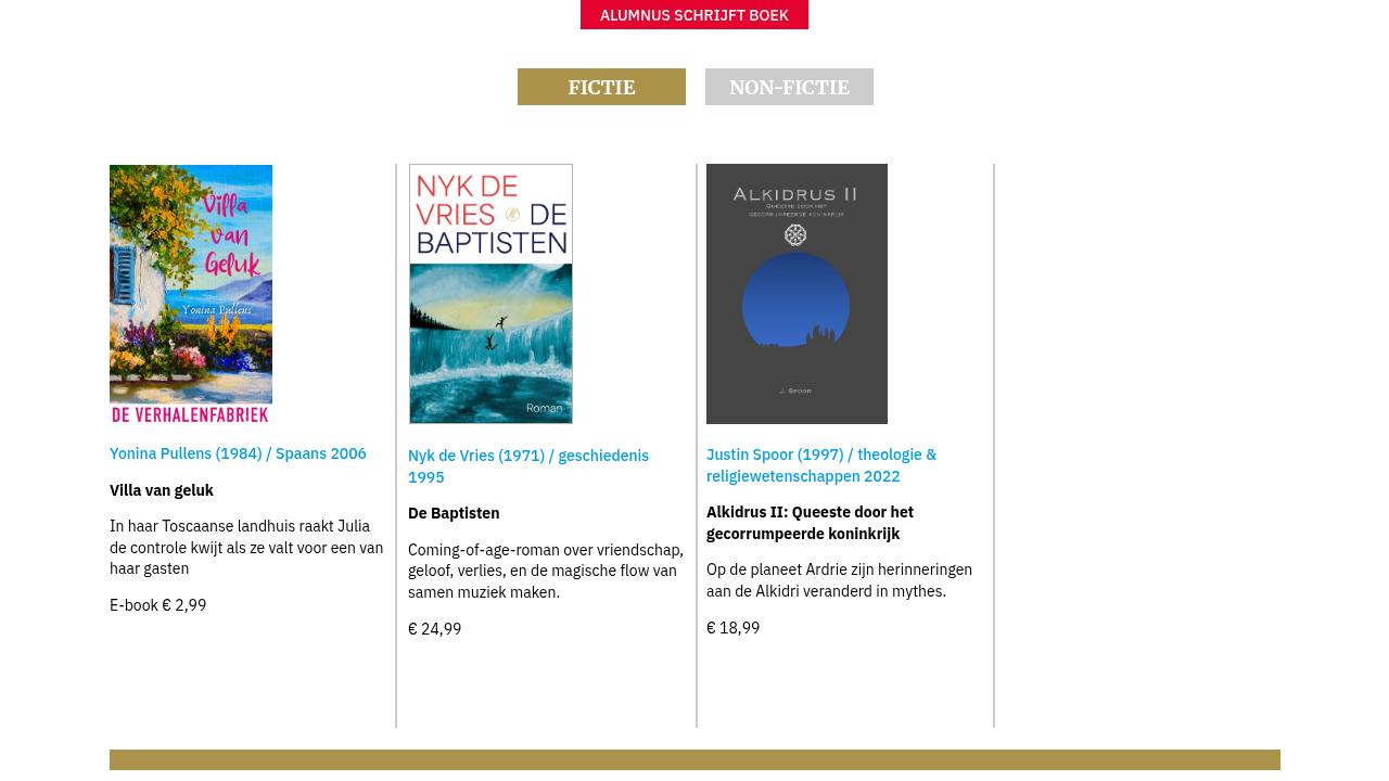ALUMNUS SCHRIJFT BOEK - FICTIE - Broerstraat herfst 2025