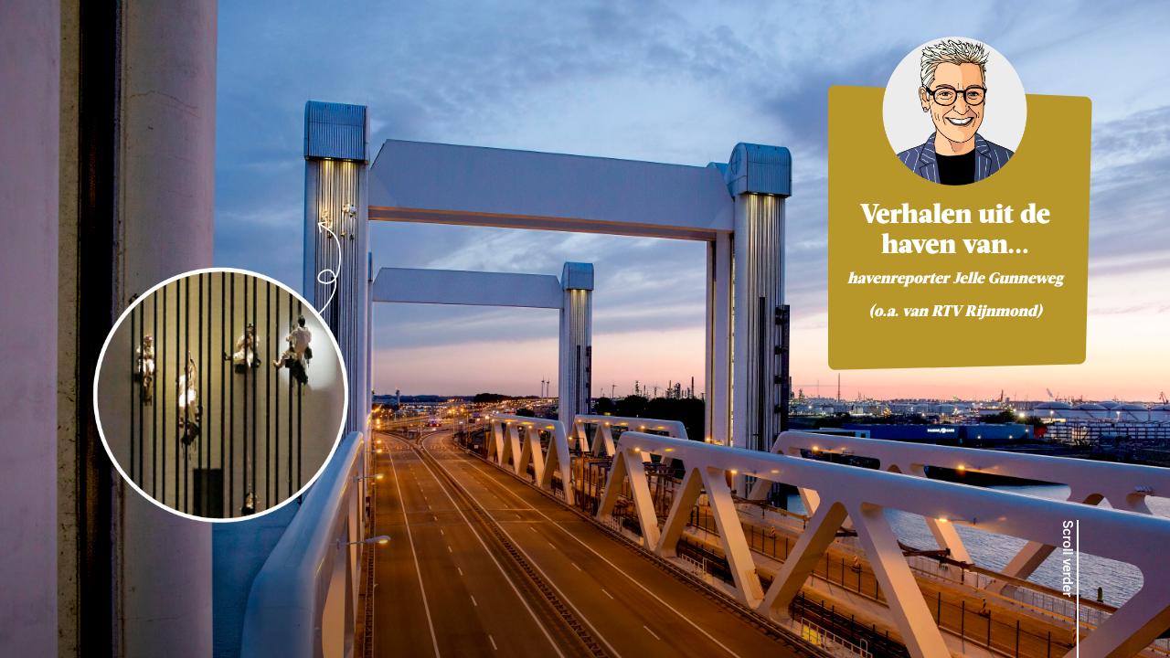 Onderhoud op hoogte: Rope Access Groep aan de Botlekbrug
