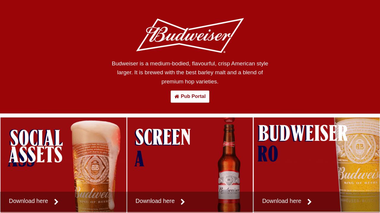 Budweiser Download - Bulmers Pub Portal