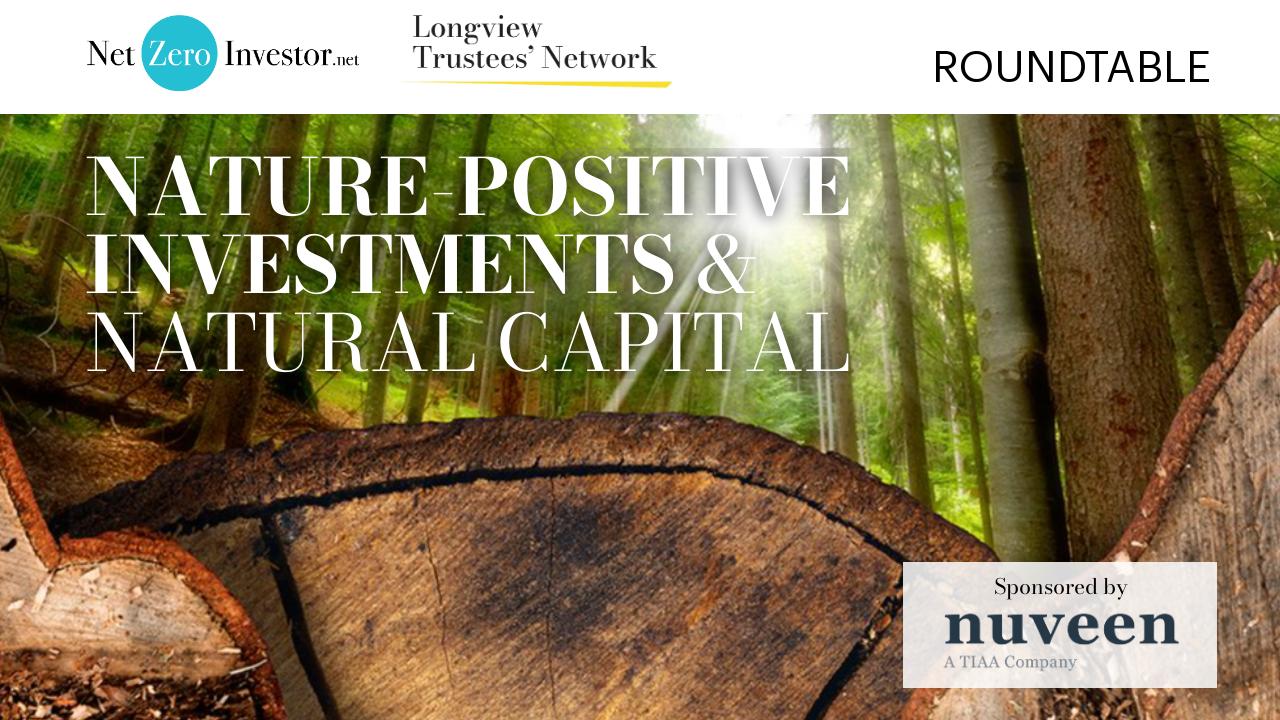 Cover 1 - NZI Nature Positive Investing roundtable report