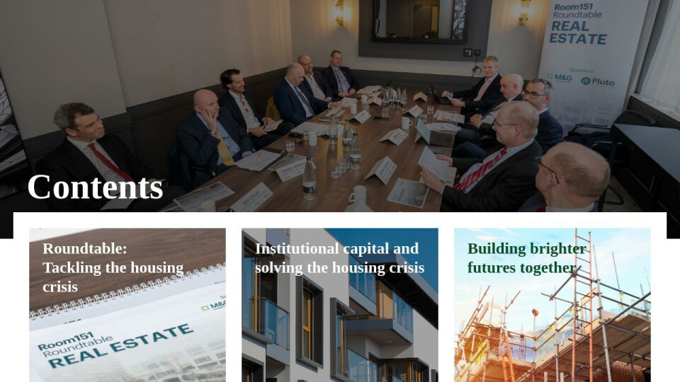 Contents - Real estate roundtable