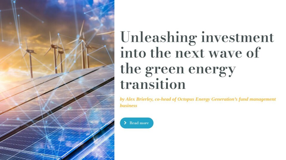Octopus Energy Generation: the next wave of the green energy transition ...