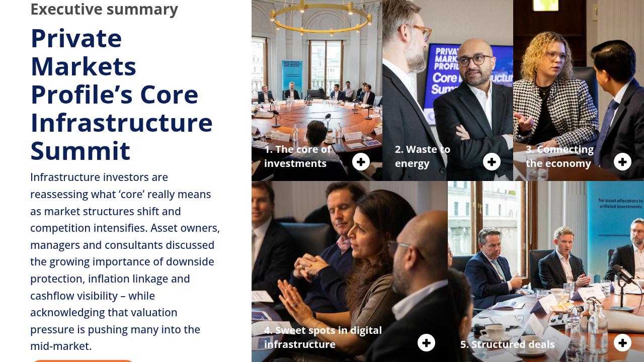 Private Markets Profile’s Core Infrastructure Summit: Executive summary ...