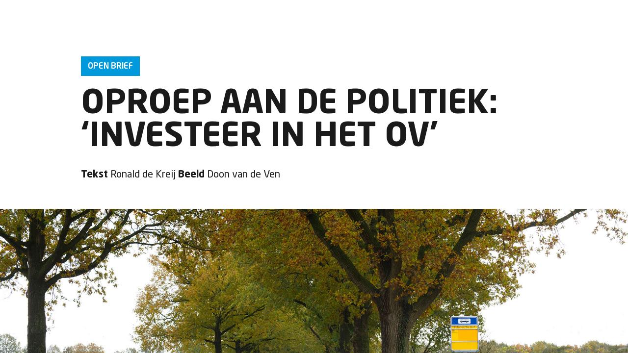 Open brief - FNV Magazine Streekvervoer #4 | 2023
