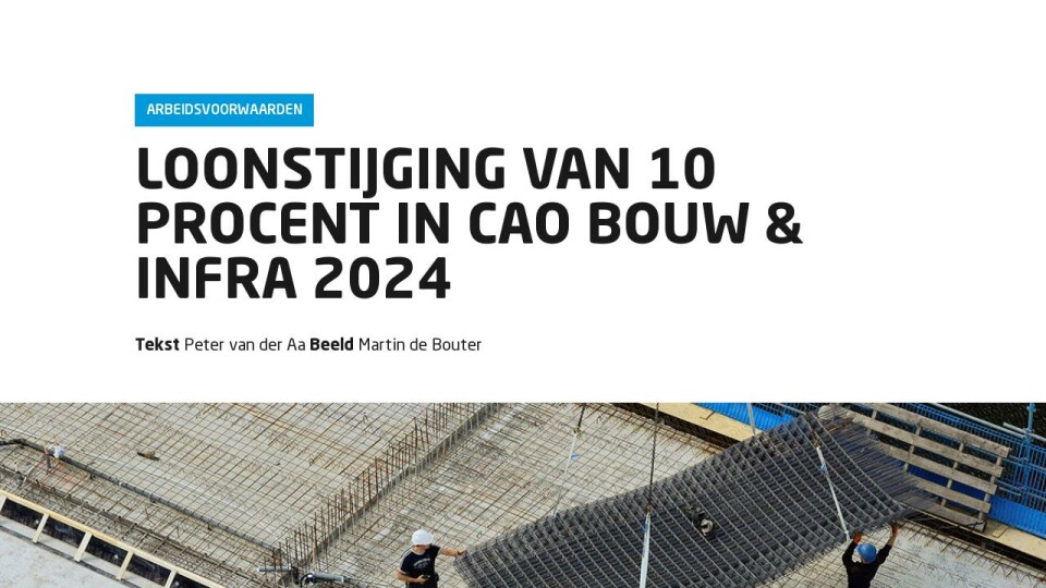 Cao Bouw & Infra - FNV Magazine Bouwen & Wonen #1 | 2024