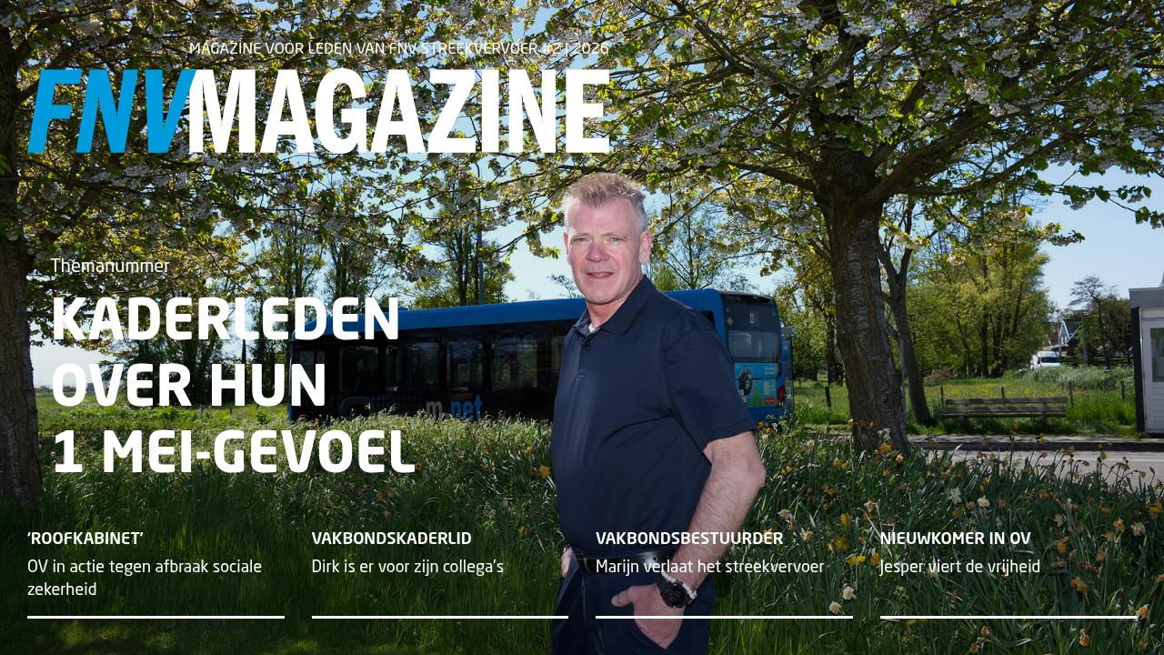 Cover - FNV Magazine Streekvervoer #2 | 2026