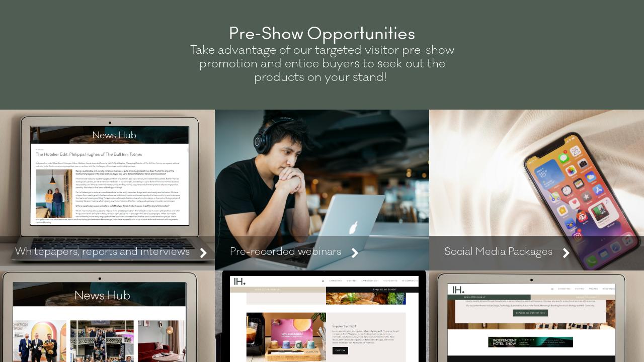 Pre-show Opportunities - IHS24 | Sponsorship Brochure