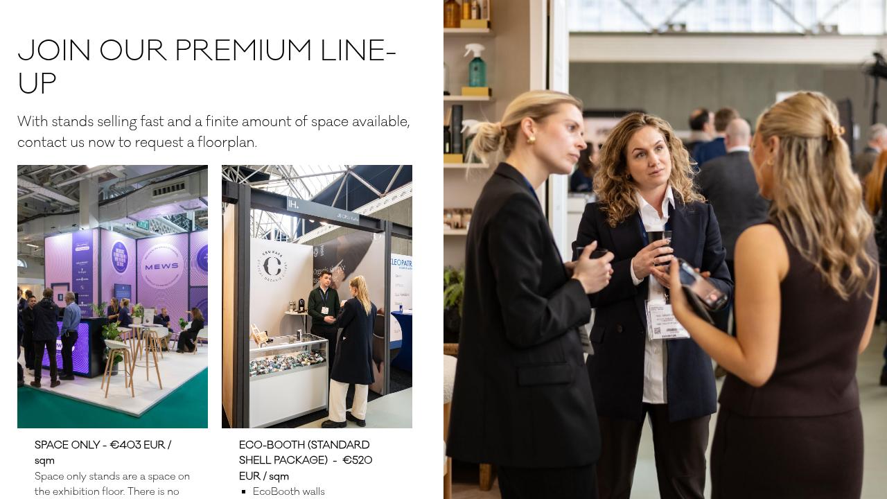 Join our premium line-up - IHA26 | Sales Brochure