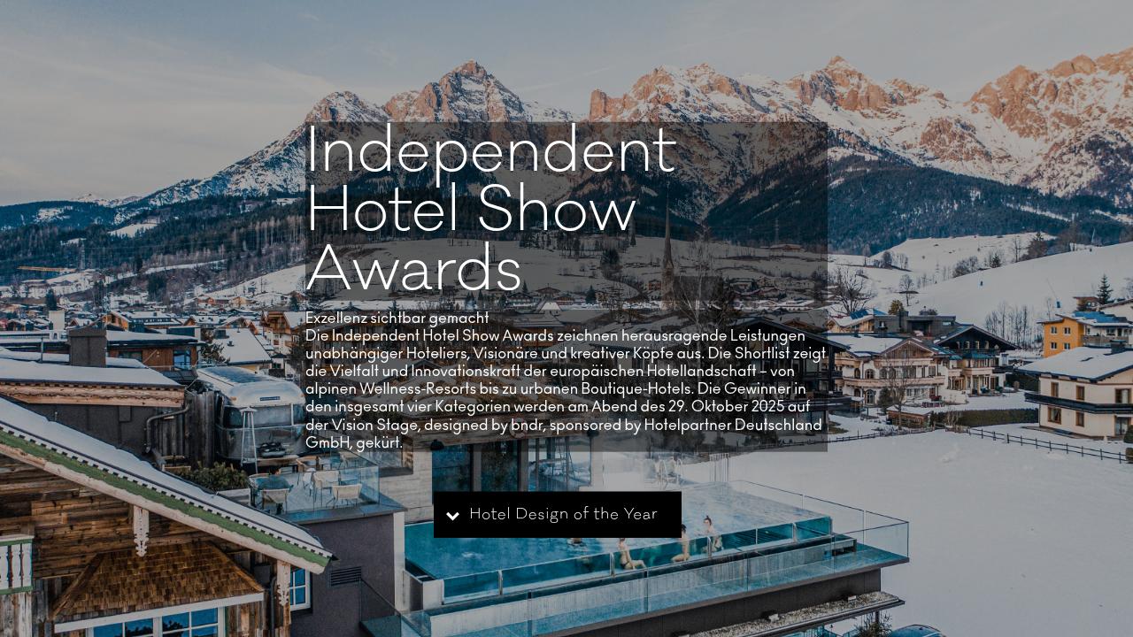 Independent Hotel Awards - Hotel Leader of the Year - Independent Hotel ...