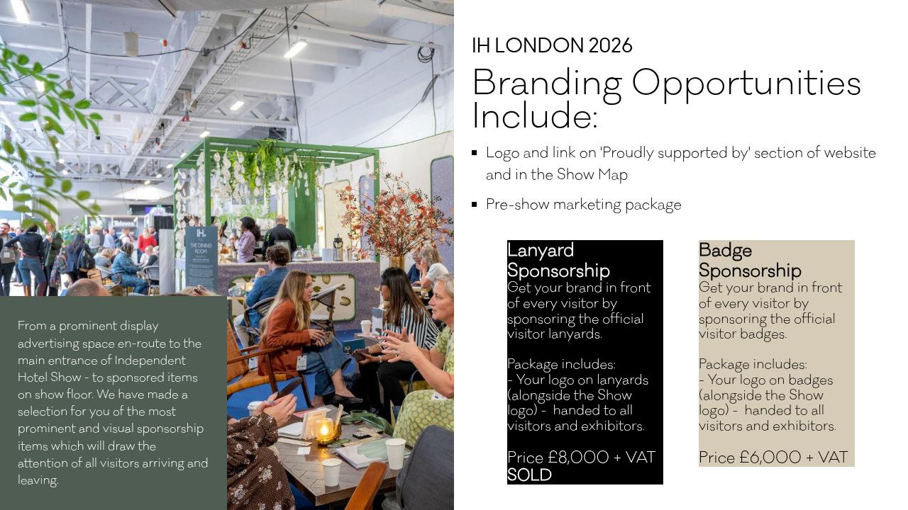 Branding Opportunities - IHL26 | Sponsorship Brochure