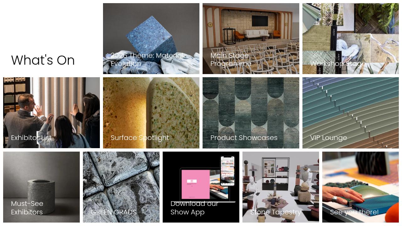 Contents - Surface Design Show 2026 Official Show Preview