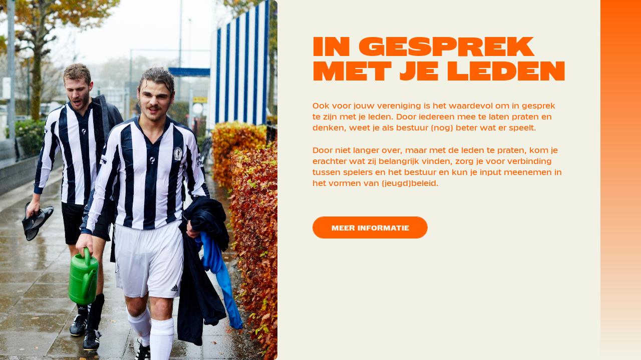 In gesprek met je leden - Voetballoopbaan