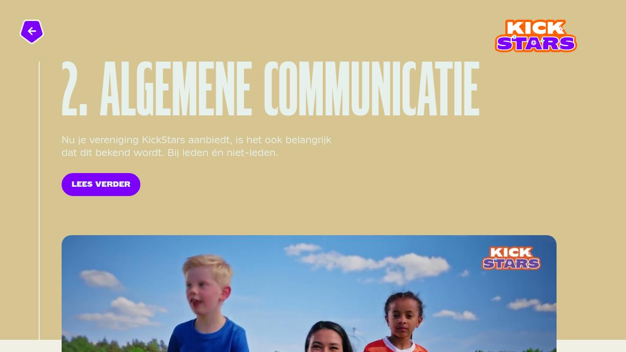 Algemene communicatie - KickStars
