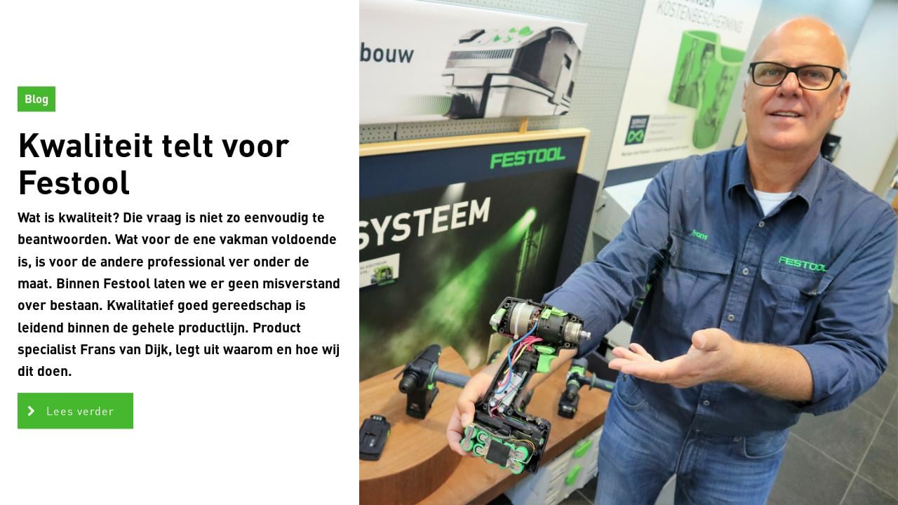 Column Frans van Dijk - Festool digitaal magazine November 2023