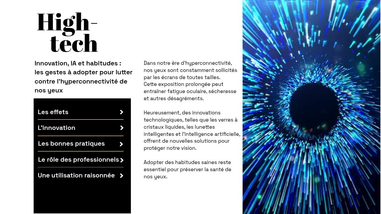 High-Tech - MAGAZINE OPTIQUE JOANNY