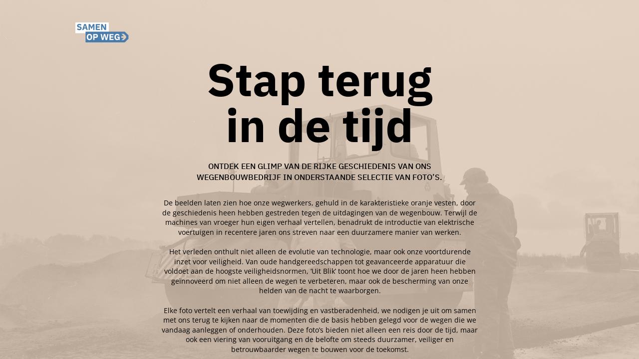 Stap terug in de tijd - Samen op weg