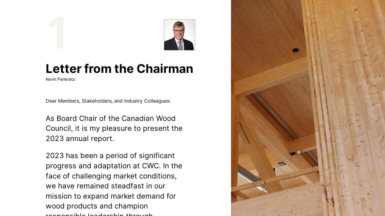 Letter from the Chairman - Annual Report 2023 English