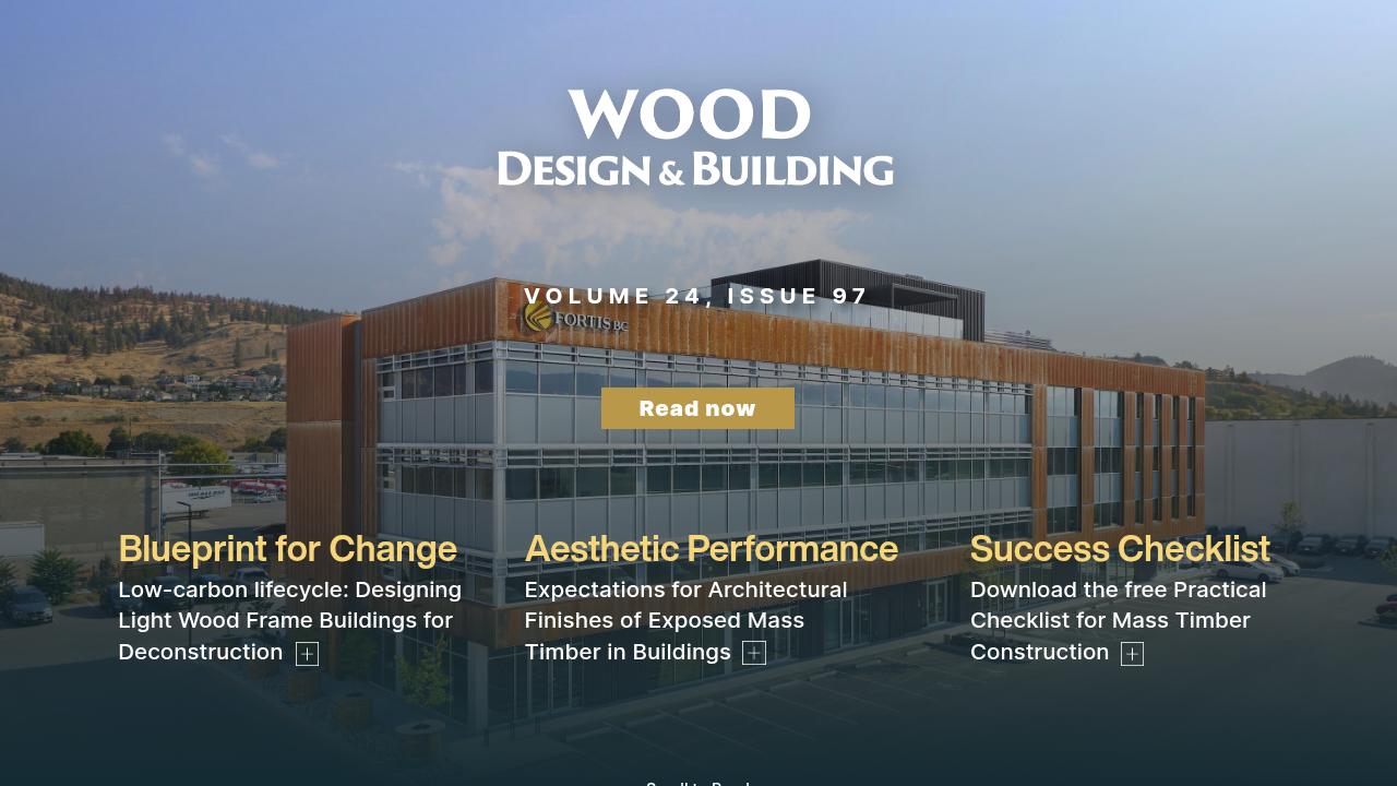 Home - Wood Design & Building 2025 | Volume 24, Issue 97