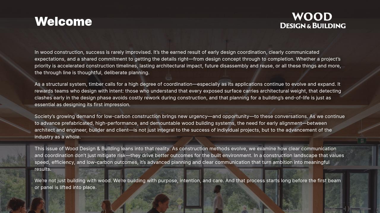 Introduction - Wood Design & Building 2025 | Volume 24, Issue 97