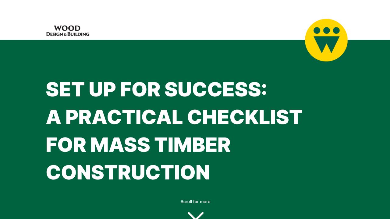 Mass Timber Construction Checklist - Wood Design & Building 2025 ...