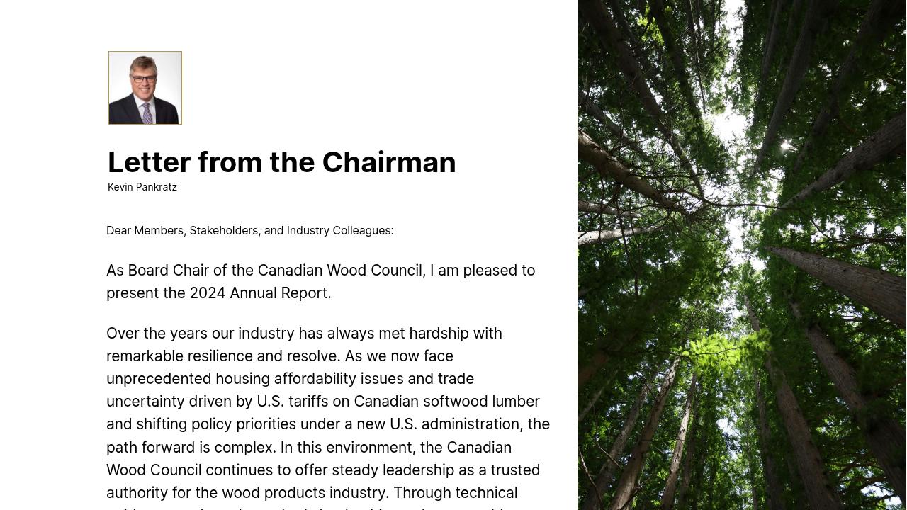 Letter from the Chairman - Annual Report 2024 English