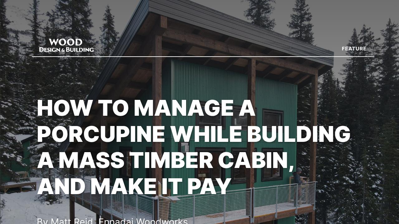 Feature: Building a Mass Timber Cabin - Wood Design & Building 2025 | Volume 24, Issue 101