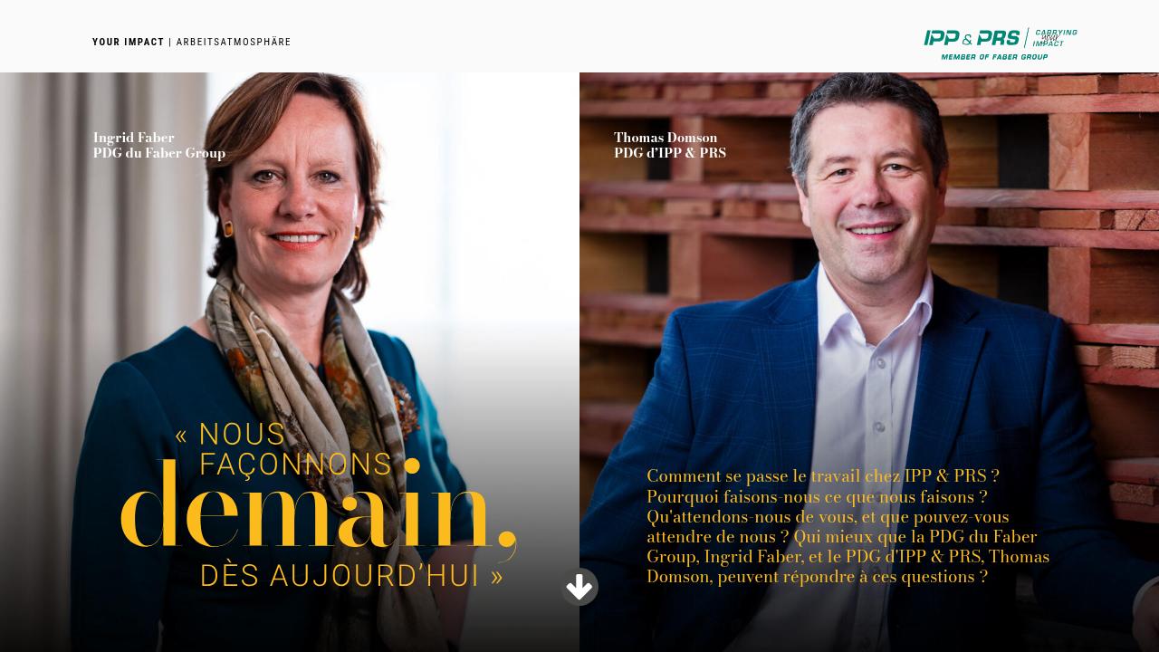 Nous façonnons demain dès aujourd’hui - Your Impact - IPP & PRS FR
