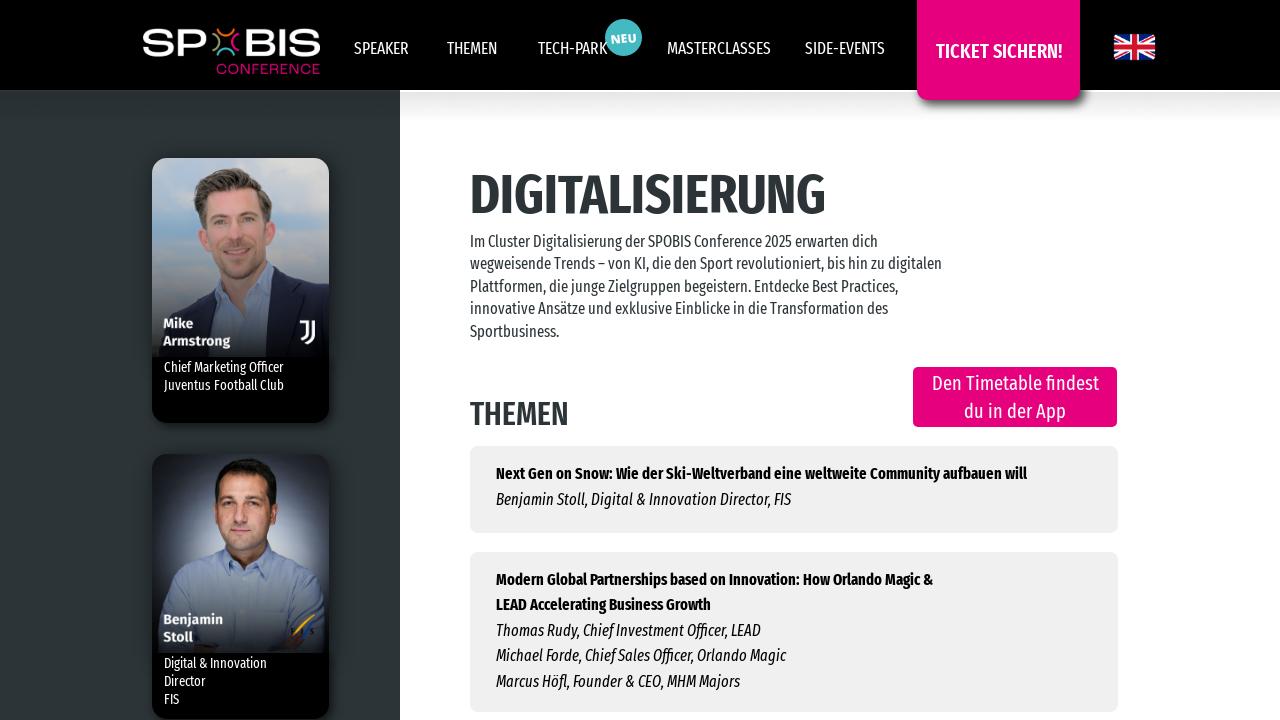 Digitalisierung - SPOBIS Conference 2025 – Programm veröffentlicht: Das ...