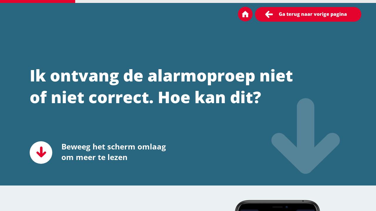 Ik ontvang de alarmoproep niet of niet correct Hoe kan dit ...