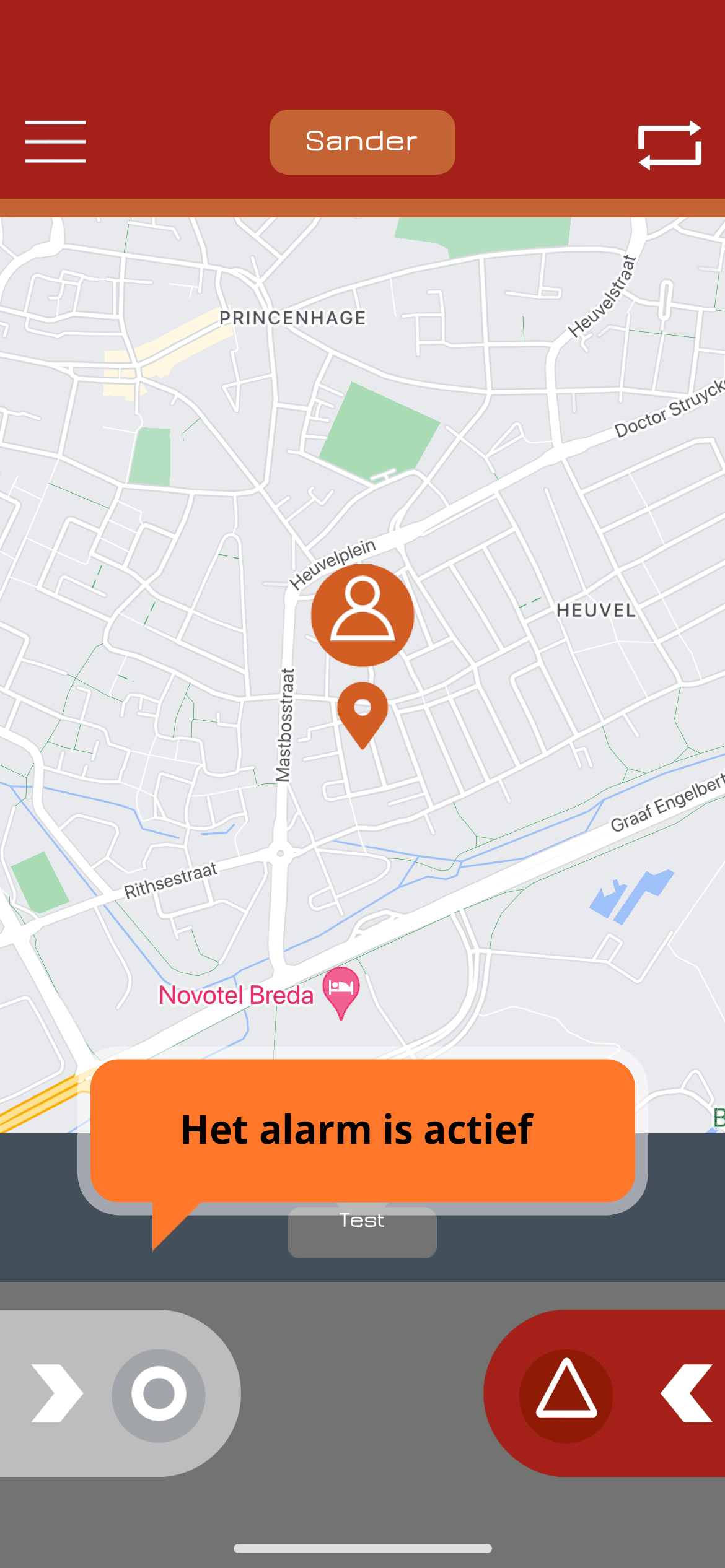 Alarm afzetten - afmelden - Abonnement 1; contactpersoon