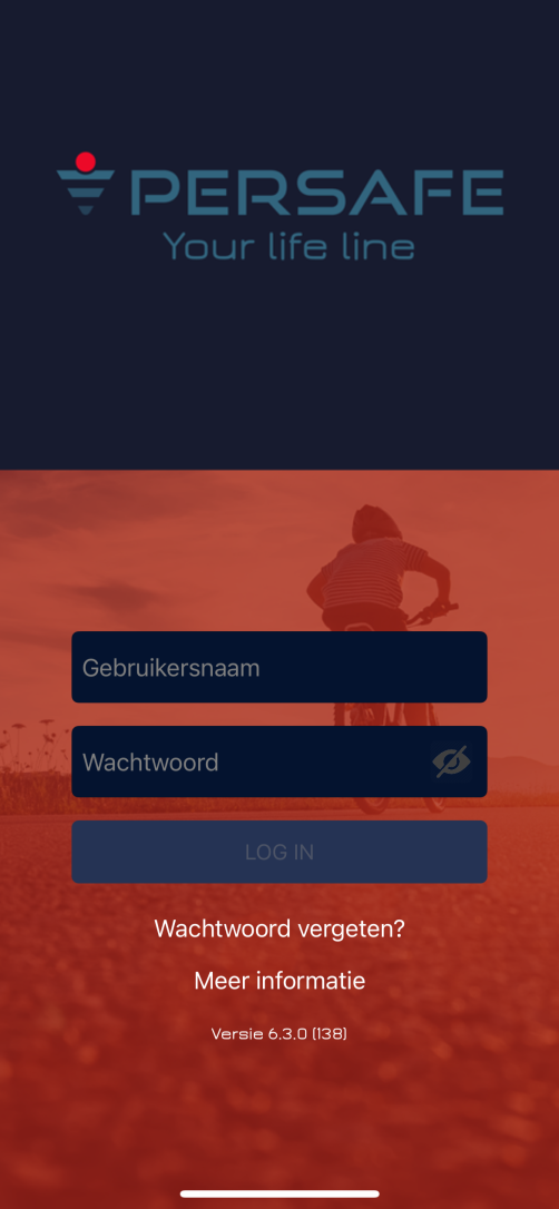 Inloggen in de PerSafe-app - Abonnement 1; contactpersoon
