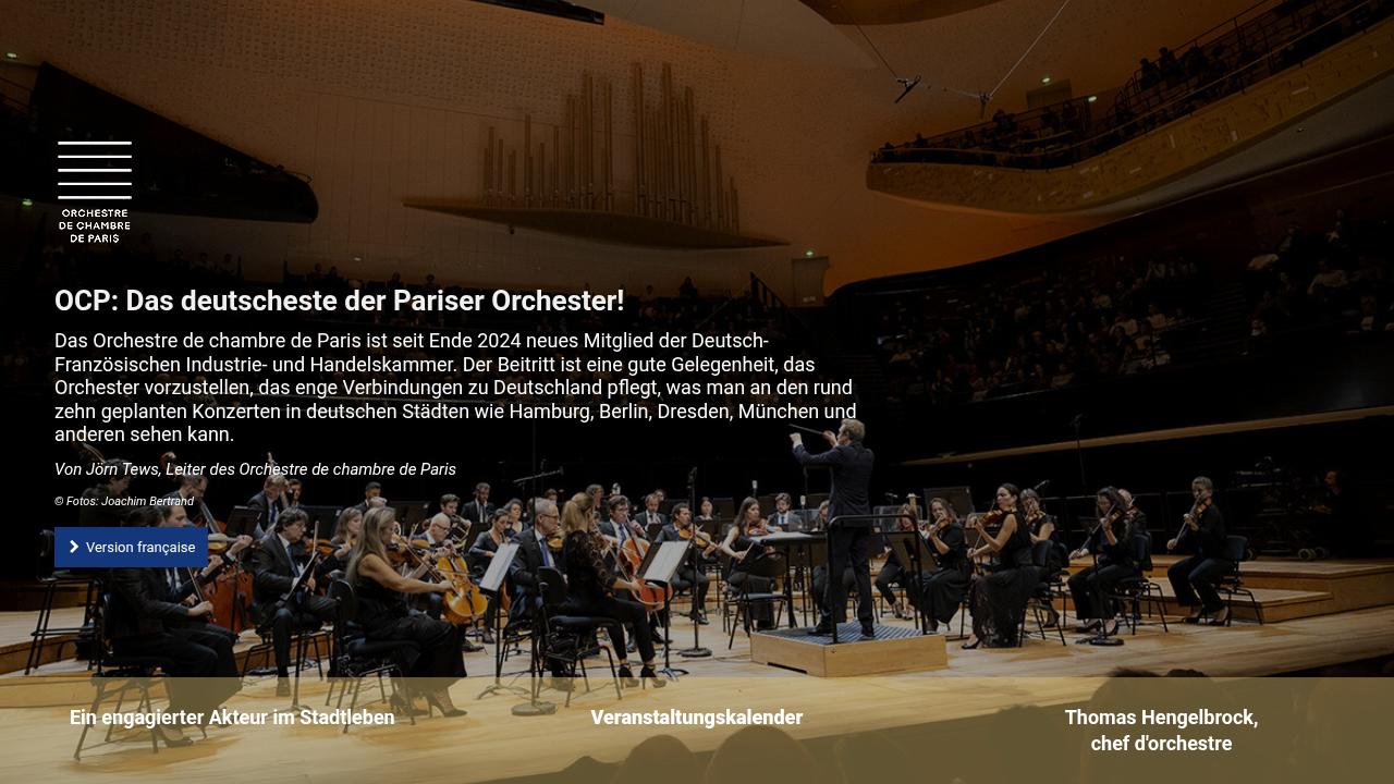 OCP: Das deutscheste der Pariser Orchester! - Q1-25-d