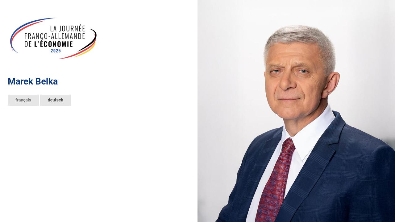 Marek Belka : L’union européenne grandit à travers les crises » - JFAE-2025