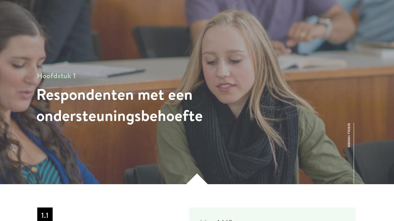 H1-Respondenten met ondersteuningsbehoefte - NSE 2024 - analyse ...