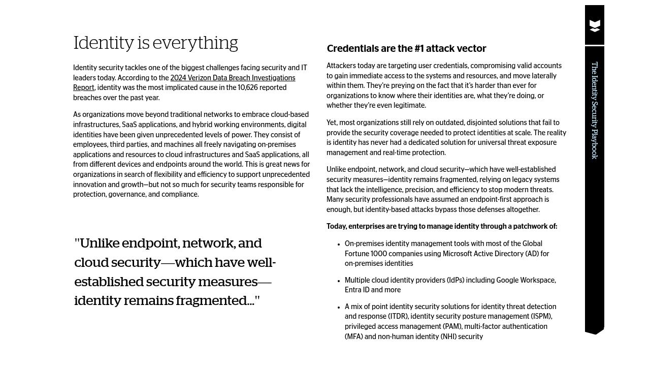 Identity Is Everything - Identity Security Playbook