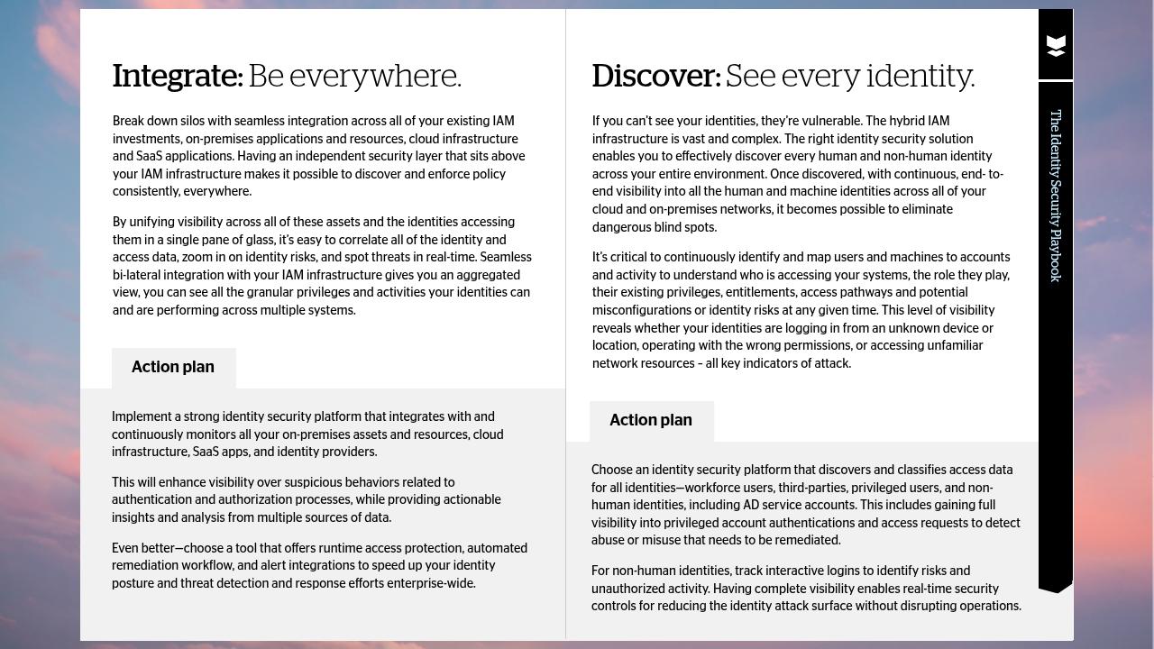 Integrate & Discovery - Identity Security Playbook