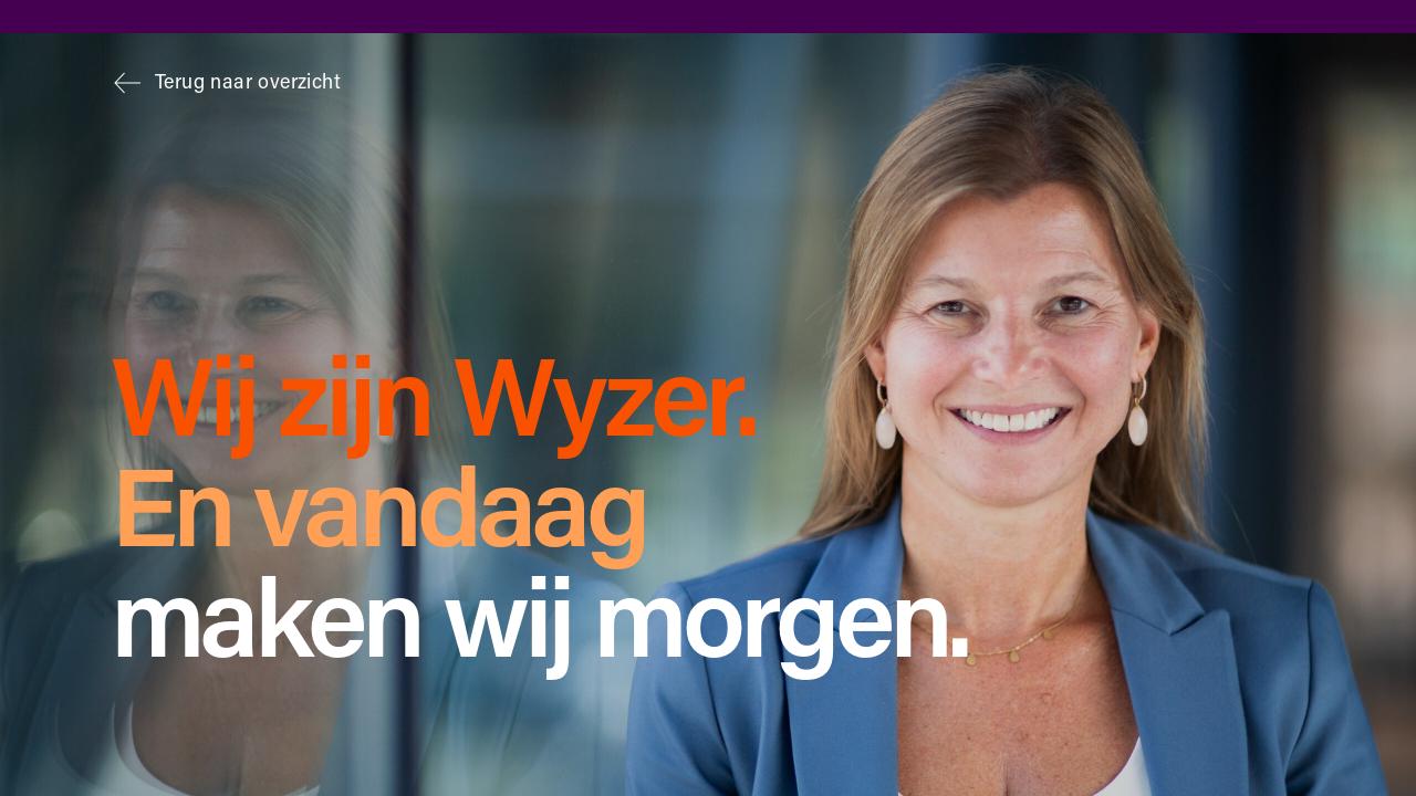 Voorwoord - 30 jaar Wyzer. 30 jaar impact.