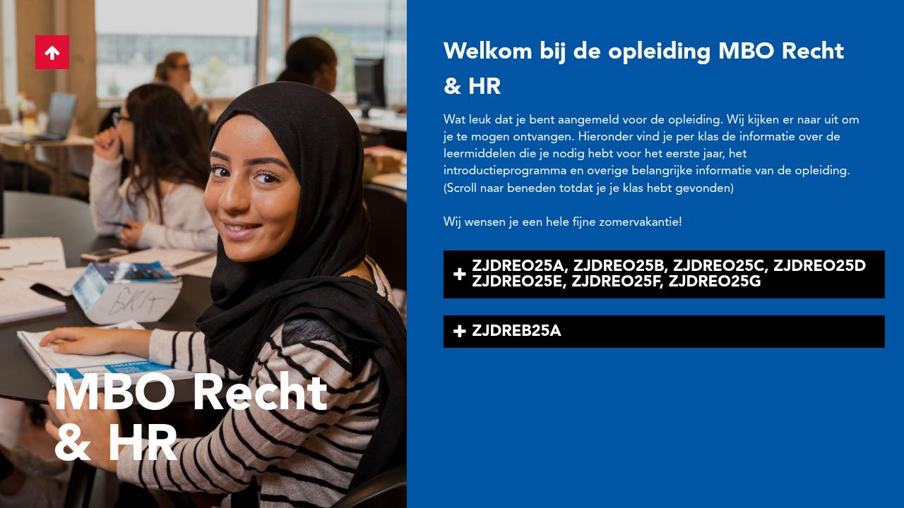 MBO Recht & HR - Welkom bij MBO College Zuid