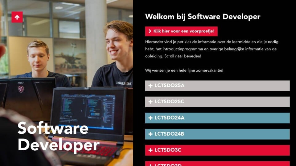 Software Developer - MBO College Amstelland