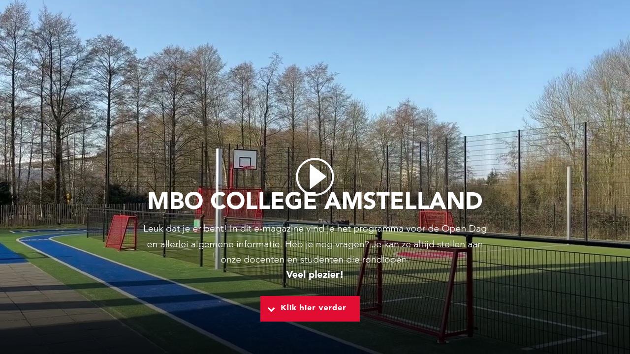 Welkom! - Open Dag - MBO College Amstelland