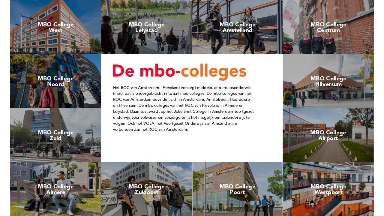 Onze mbo-colleges - Welkom medewerkers ROC TOP