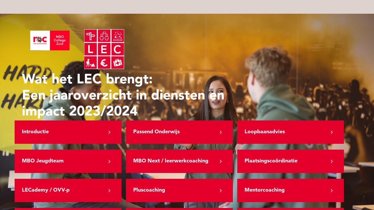 Overzicht LEC- Home - LEC jaaroverzicht