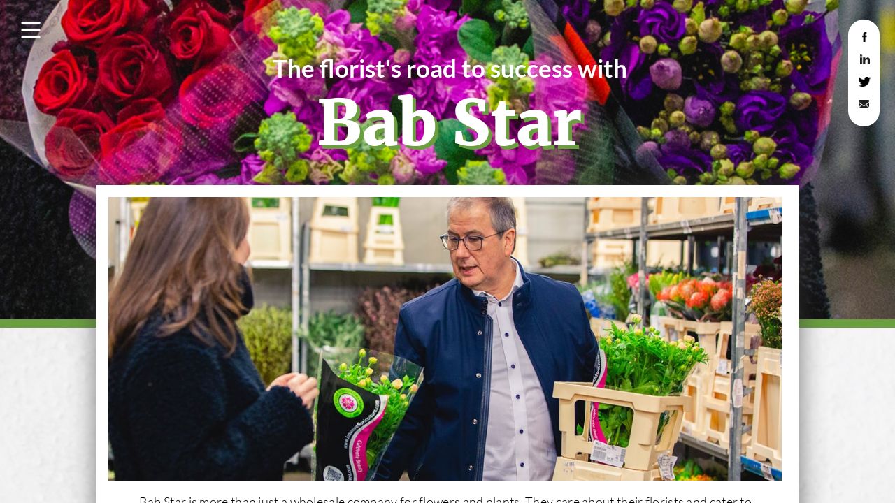 The florist's road to success with Bab Star - Cinefleur Magazine Pre ...