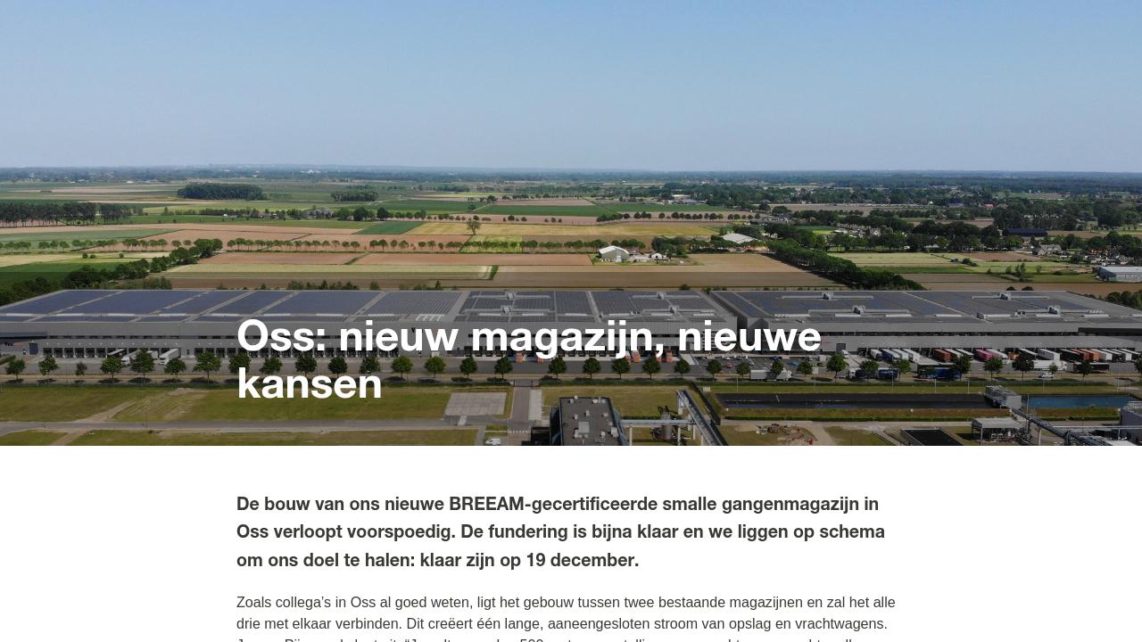 Nieuw magazijn in Oss - Insight #1 | 2025 Dutch