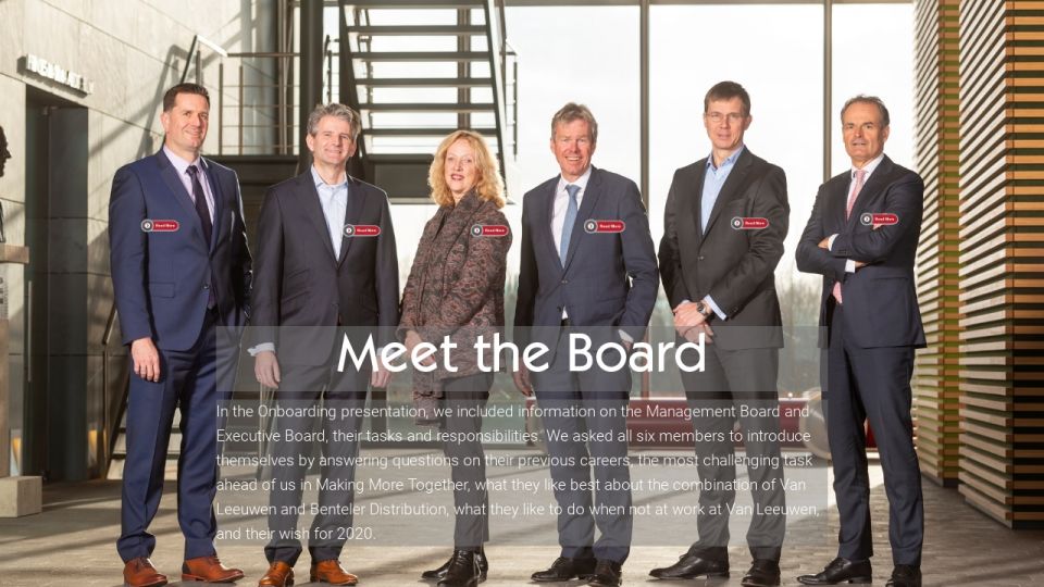 Meet the Board - Making More Together staff magazine